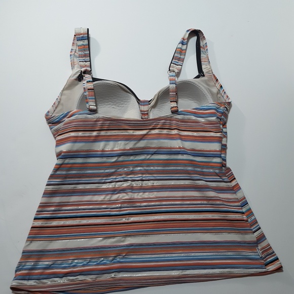 captiva | Swim | Captiva Stripped Swim Shelf Bra Top | Poshmark